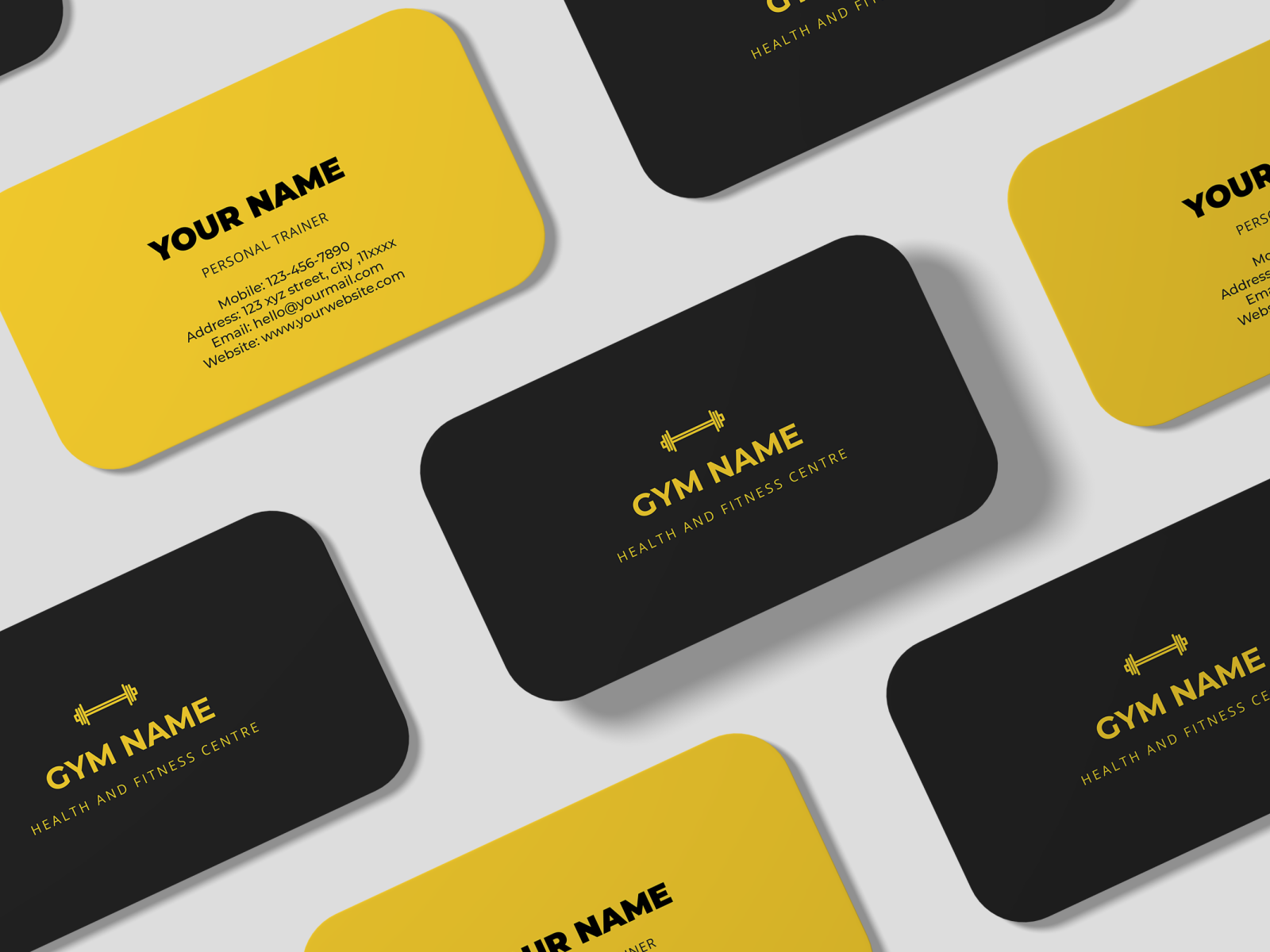 Gym Card Design by kritik bhatia on Dribbble