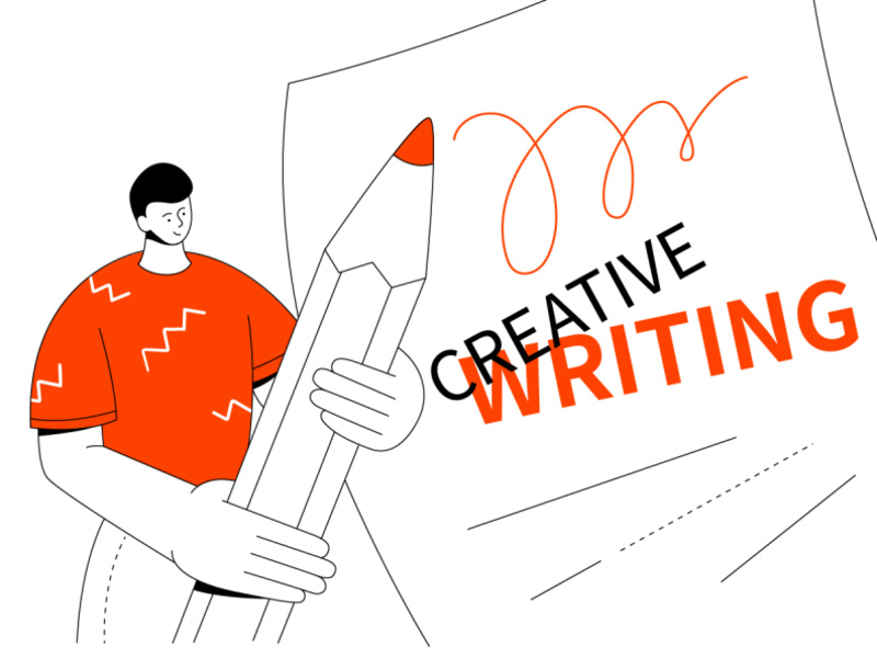 Creative writing illustration by Boyko on Dribbble