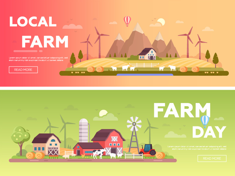 Organic farming by Boyko on Dribbble