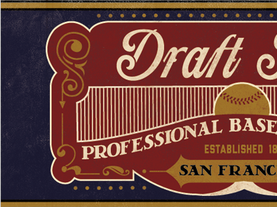 Draft Pick Front Detail by Bradley Kollath on Dribbble
