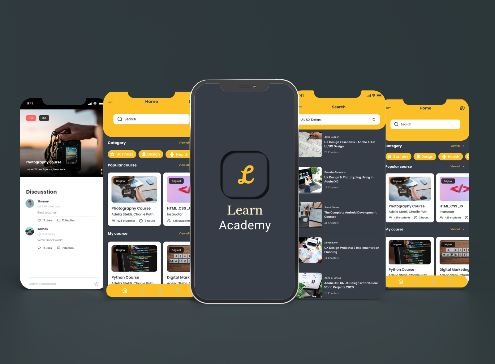 Learn Academy App Design | Top Academy App UI Design by I Can Infotech ...