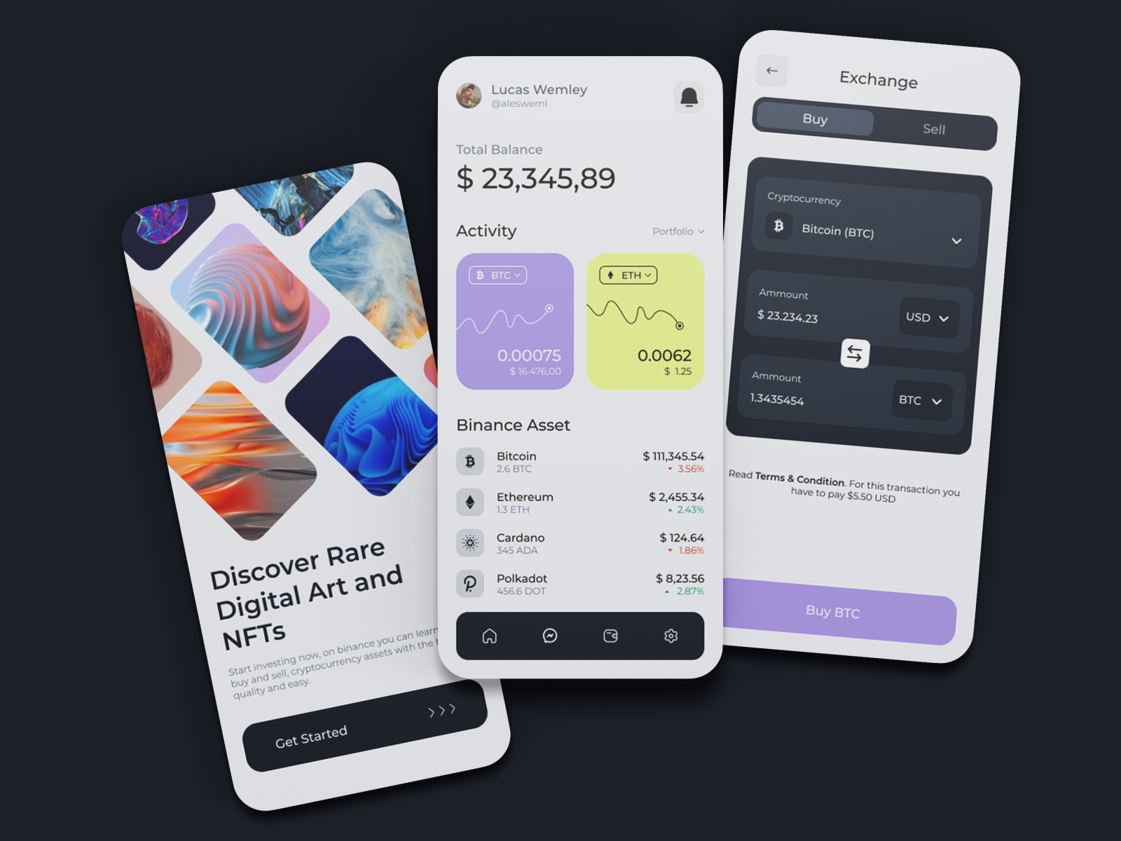 Digital Art Exchange Mobile App Design by I Can Infotech on Dribbble
