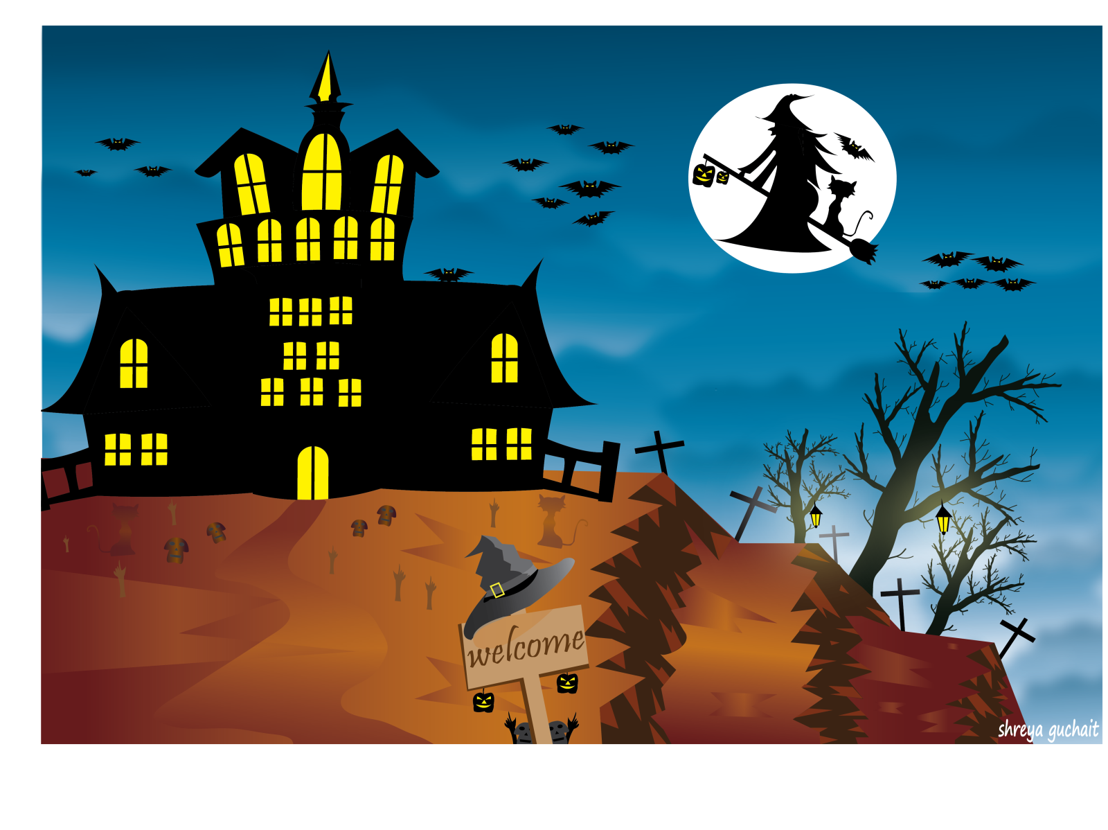 Witch House By Shreya Guchait On Dribbble witch-house-by-shreya-guchait-on-dribbble
