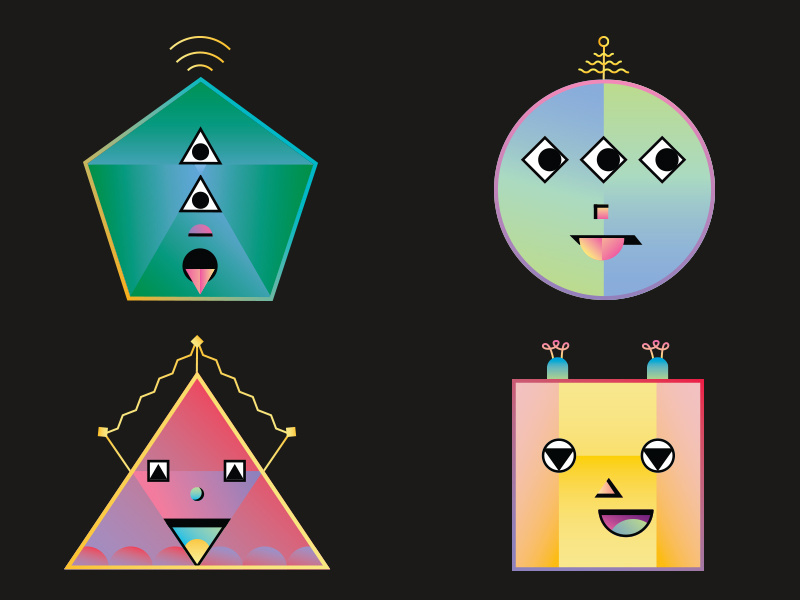 Robot Faces by Zoe-Zoe on Dribbble