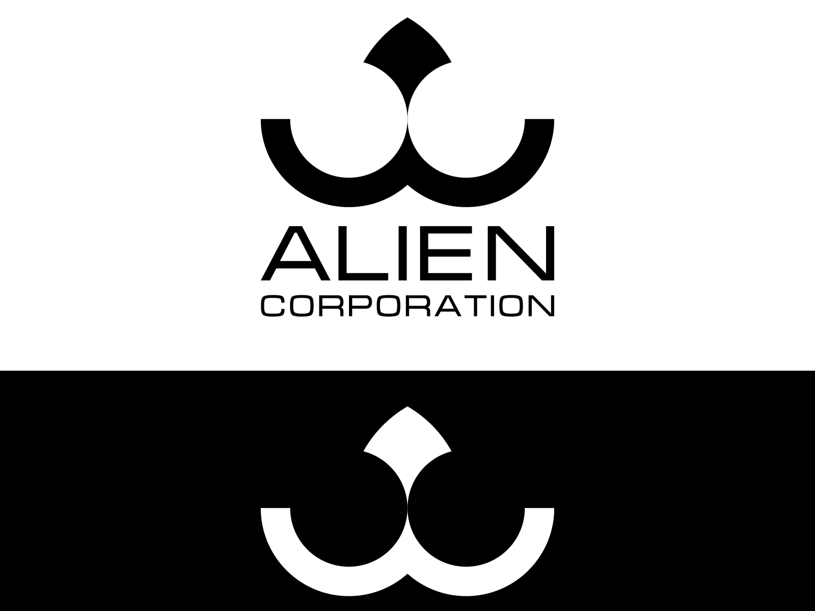 alien logo by Vadym Popazoglo on Dribbble