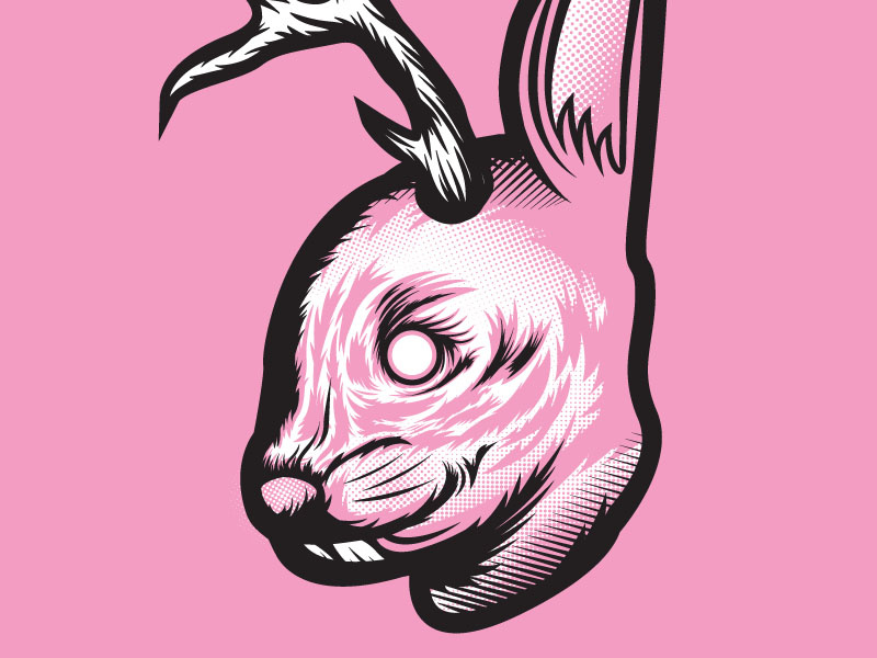 Pink Rabbits by Jon Bonilla on Dribbble