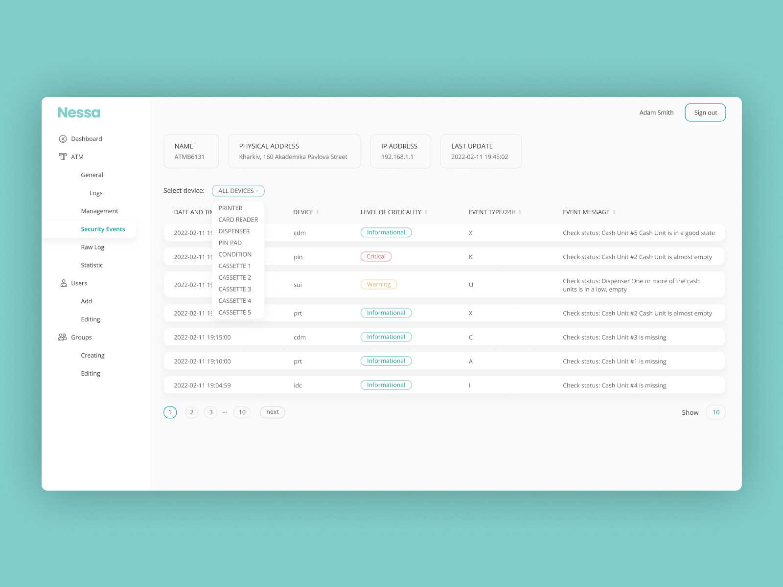 Admin Web Interface UI/UX by Designer Luisa on Dribbble
