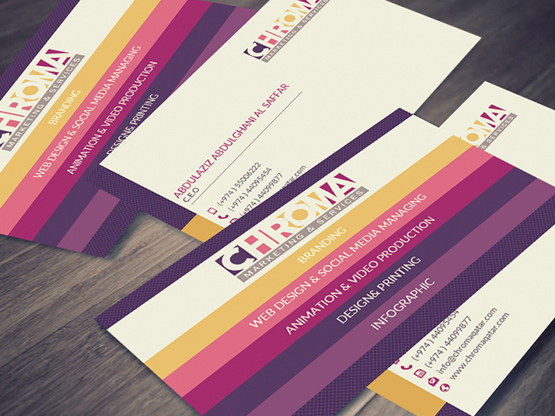 Chroma Business Card by Ahmad Abozaid on Dribbble