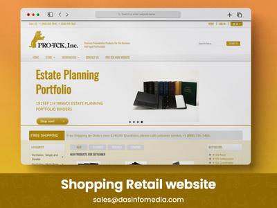 Shopping Retail Website by Das Infomedia on Dribbble