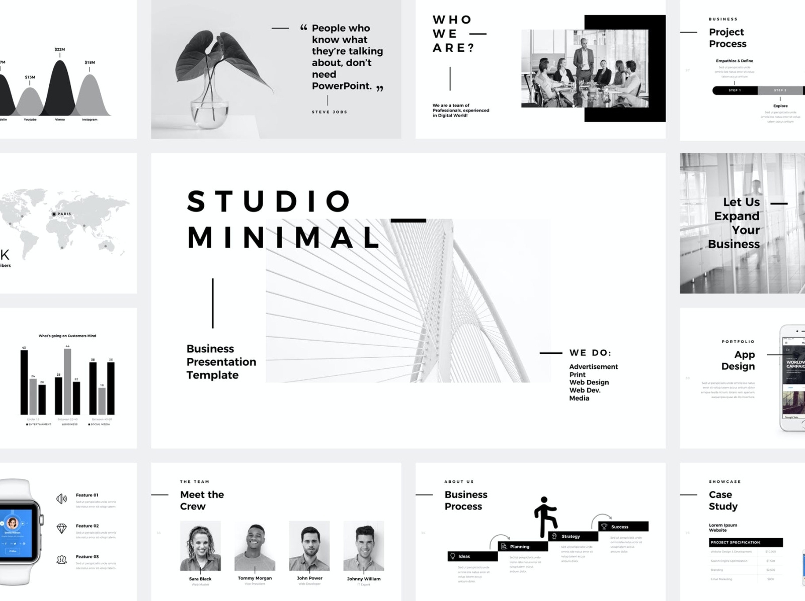 Studio Minimal Presentation Template by Deck Genius on Dribbble