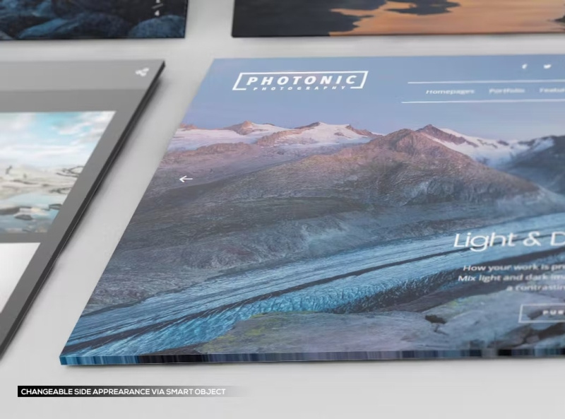 FREE Perspective presentation Web Mockup by Deck Genius on Dribbble