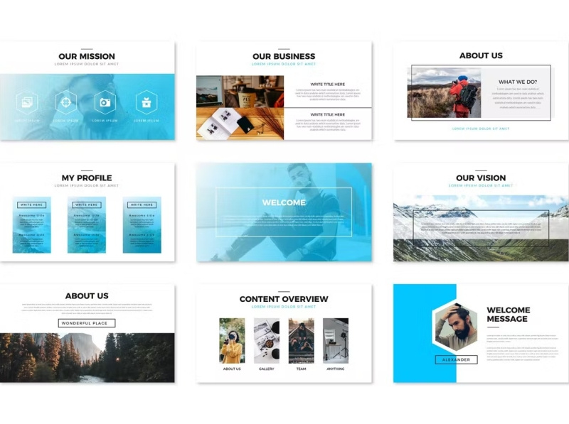 Free Fluid Keynote Presentation Template by Presentation Templates on ...