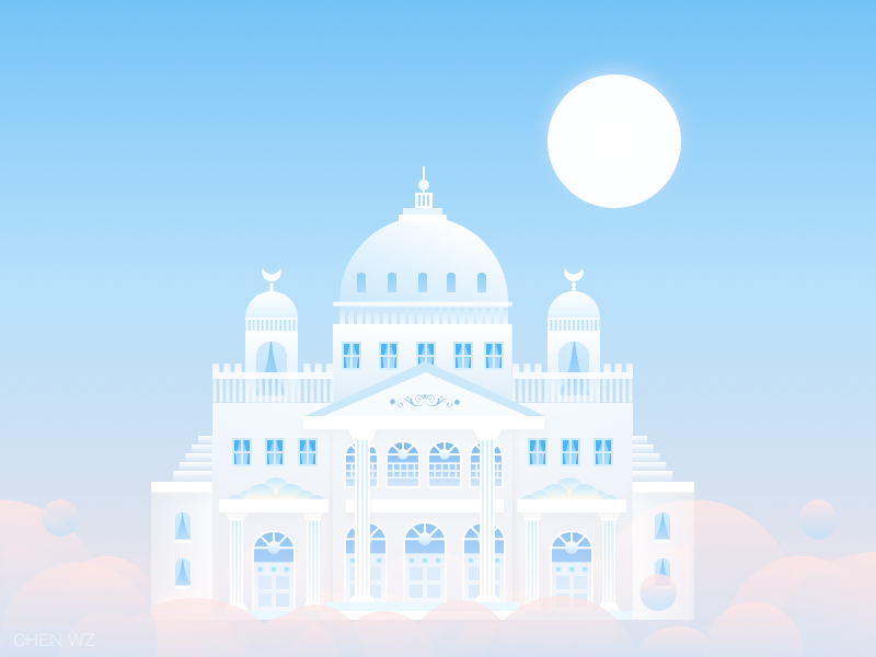 illustration | Moon Palace by Yuna on Dribbble