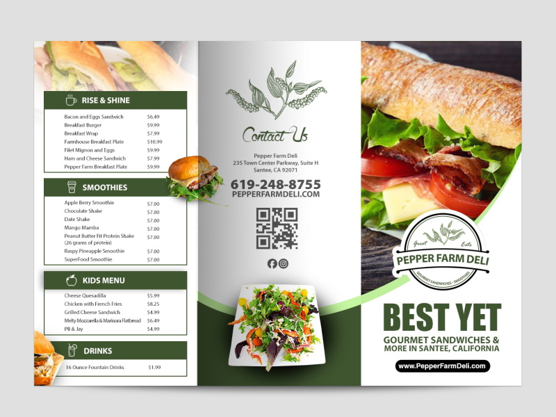 Menu Design by Trusted Design Agency on Dribbble