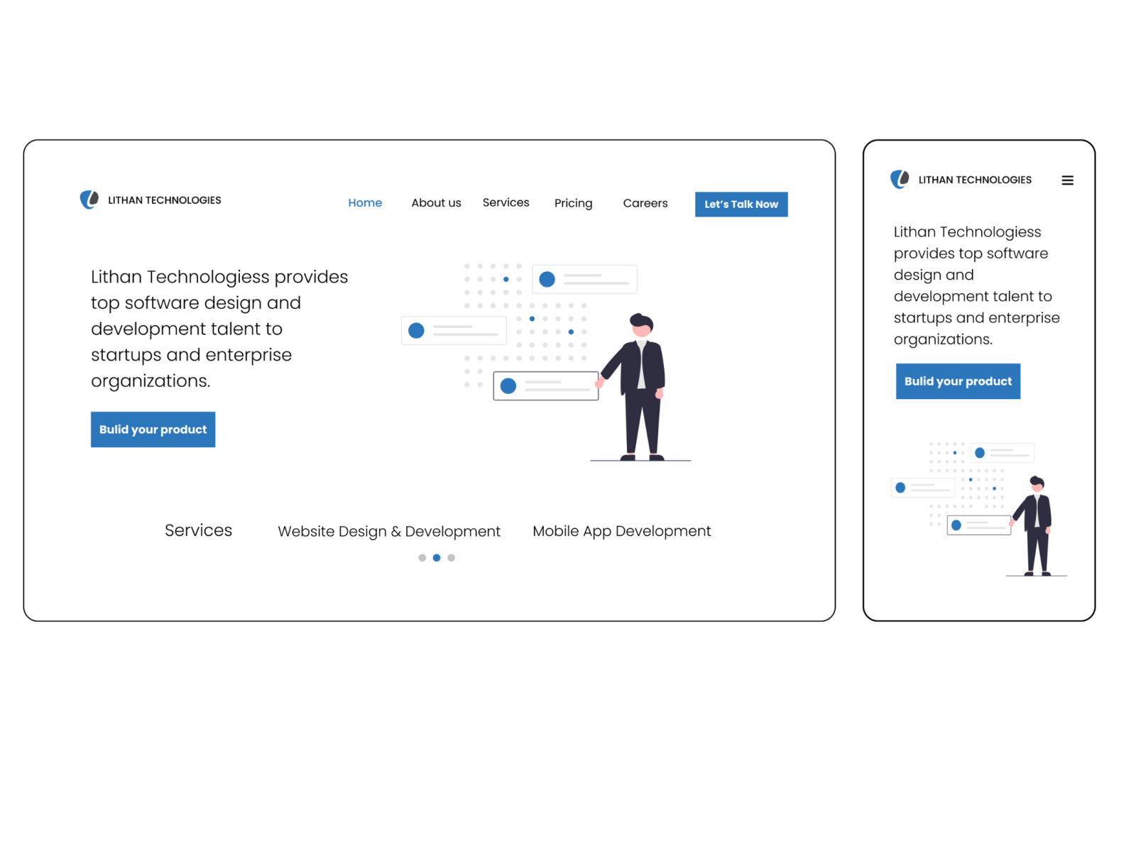 Software Company Website Design by Gopi Chand Bolloju on Dribbble