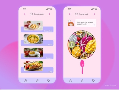 Time to cook by Karina on Dribbble