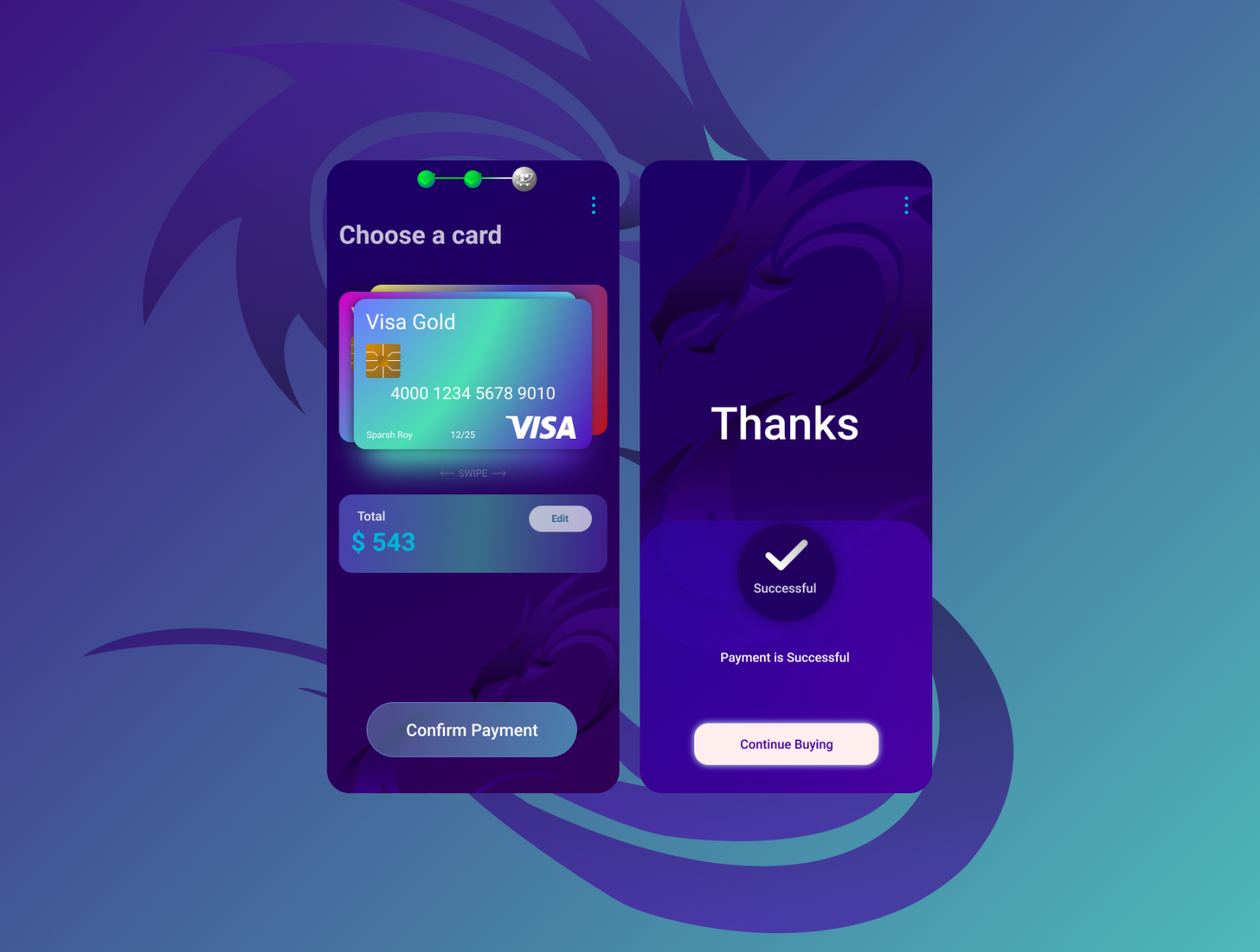 Checkout UI Design Concept by Sparsh Roy on Dribbble