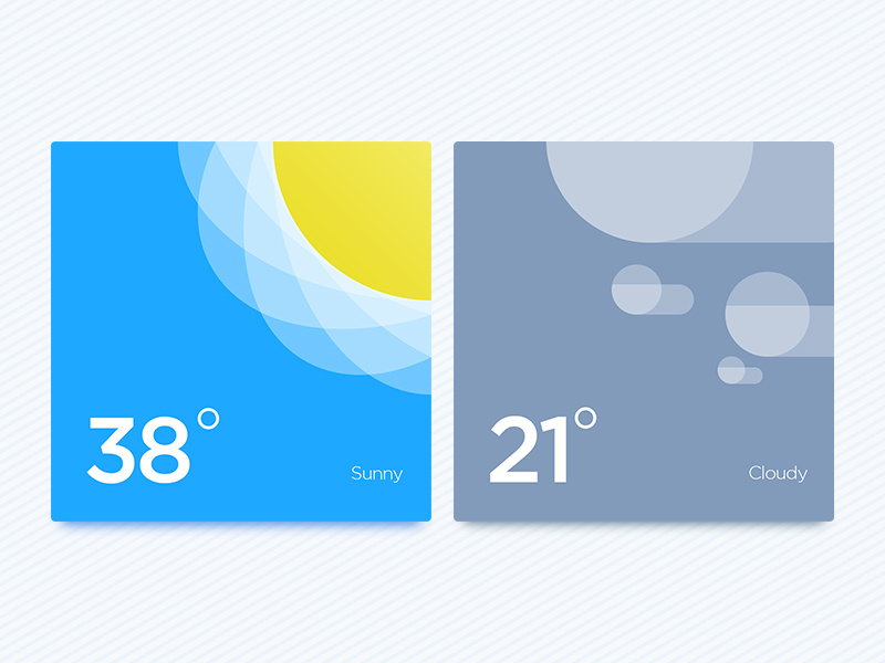 Weather Card by cuntoudoulv on Dribbble