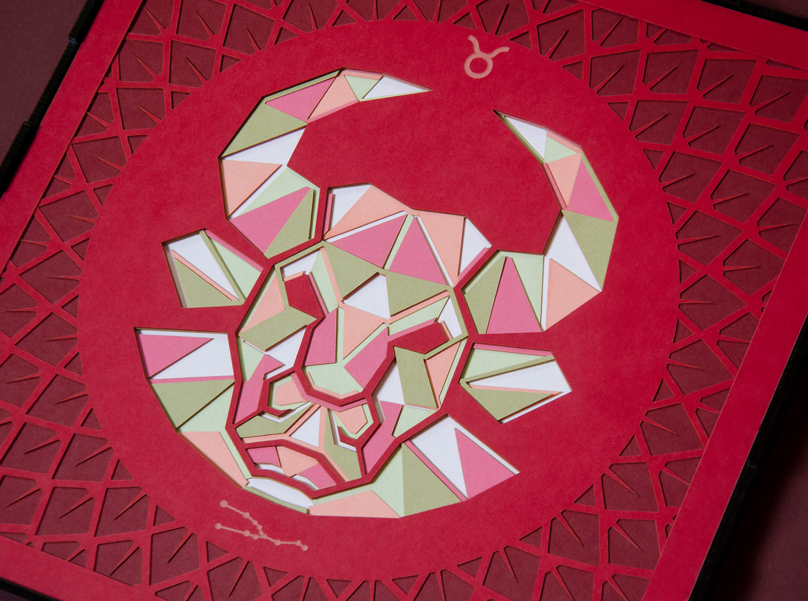 Taurus Paper Art by Zubin Jhaveri on Dribbble