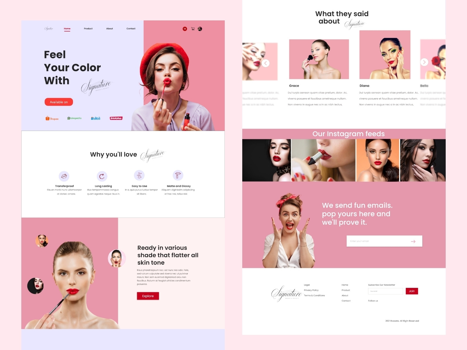 Makeup ui design by Bhawani shankar on Dribbble