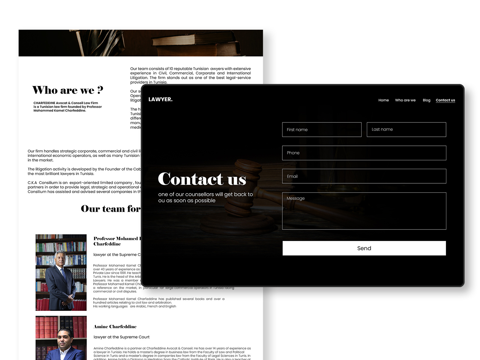 Lawyer website ux ui by Ghada khalledi on Dribbble