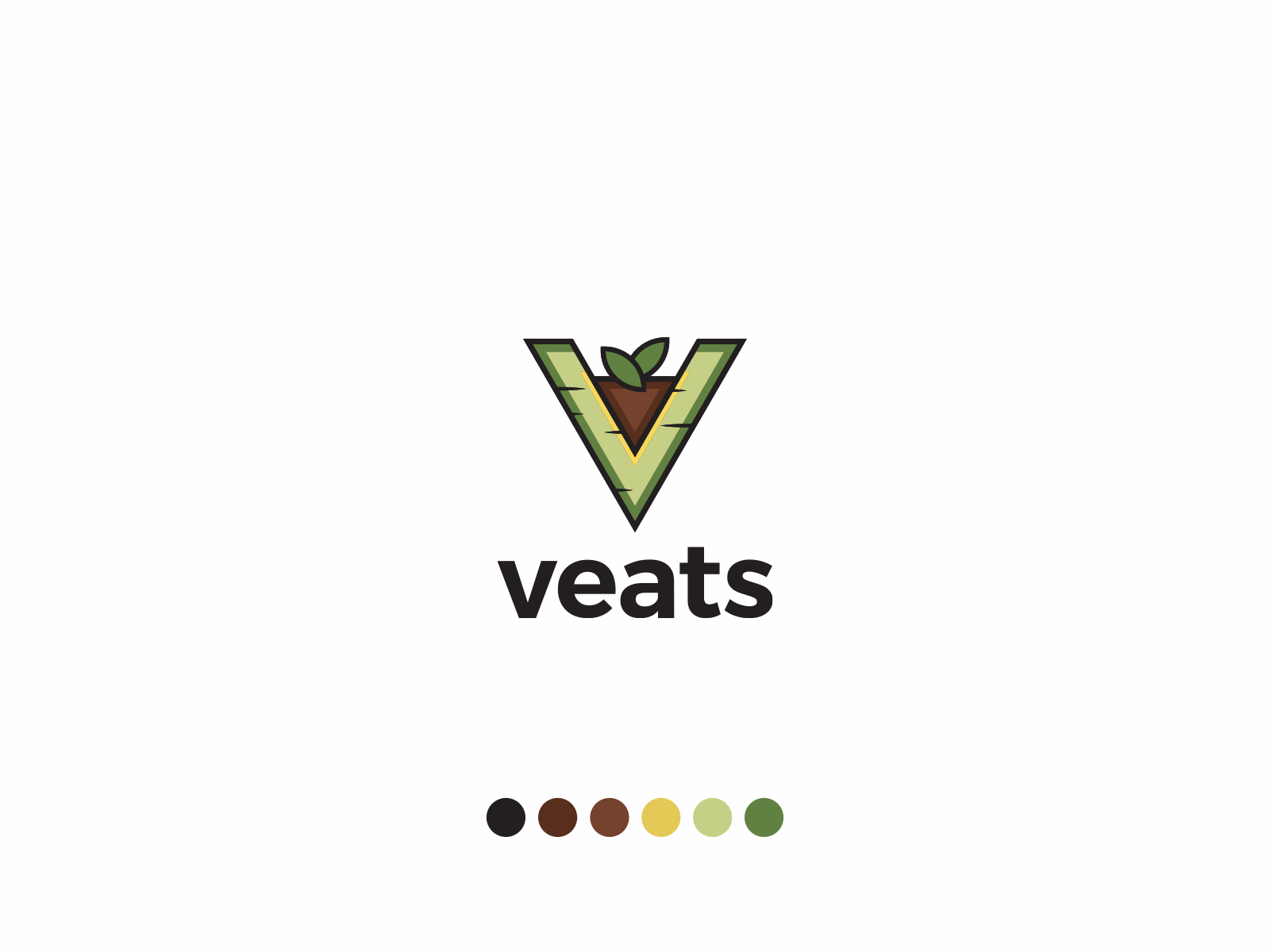 Vegan food logo by Yazza on Dribbble