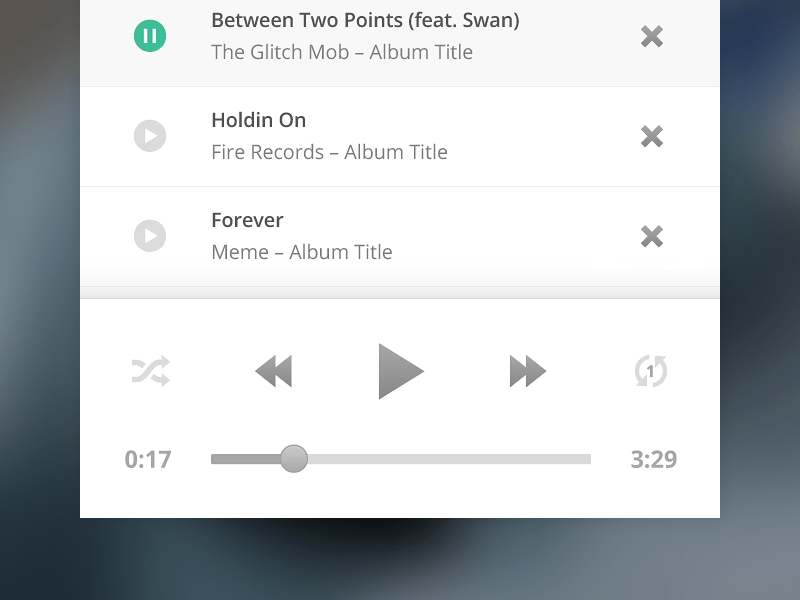 Music Queue by Kirill Zakharov on Dribbble