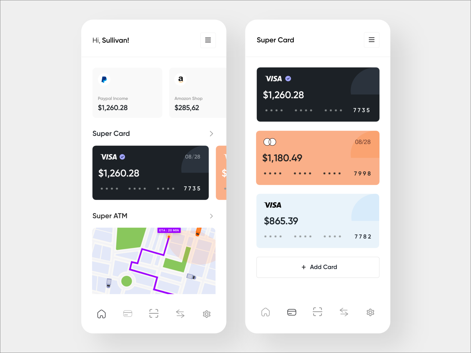 Banking App Ui By Aathithiya Balaji On Dribbble