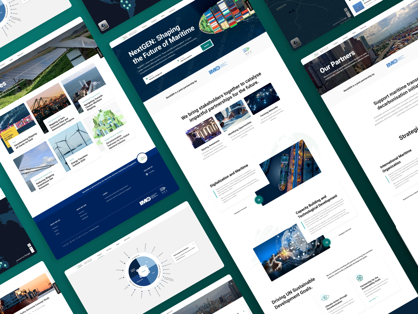 ⛴ Maritime and Port Website Landing Page by Cheryl Eldara Ang on Dribbble