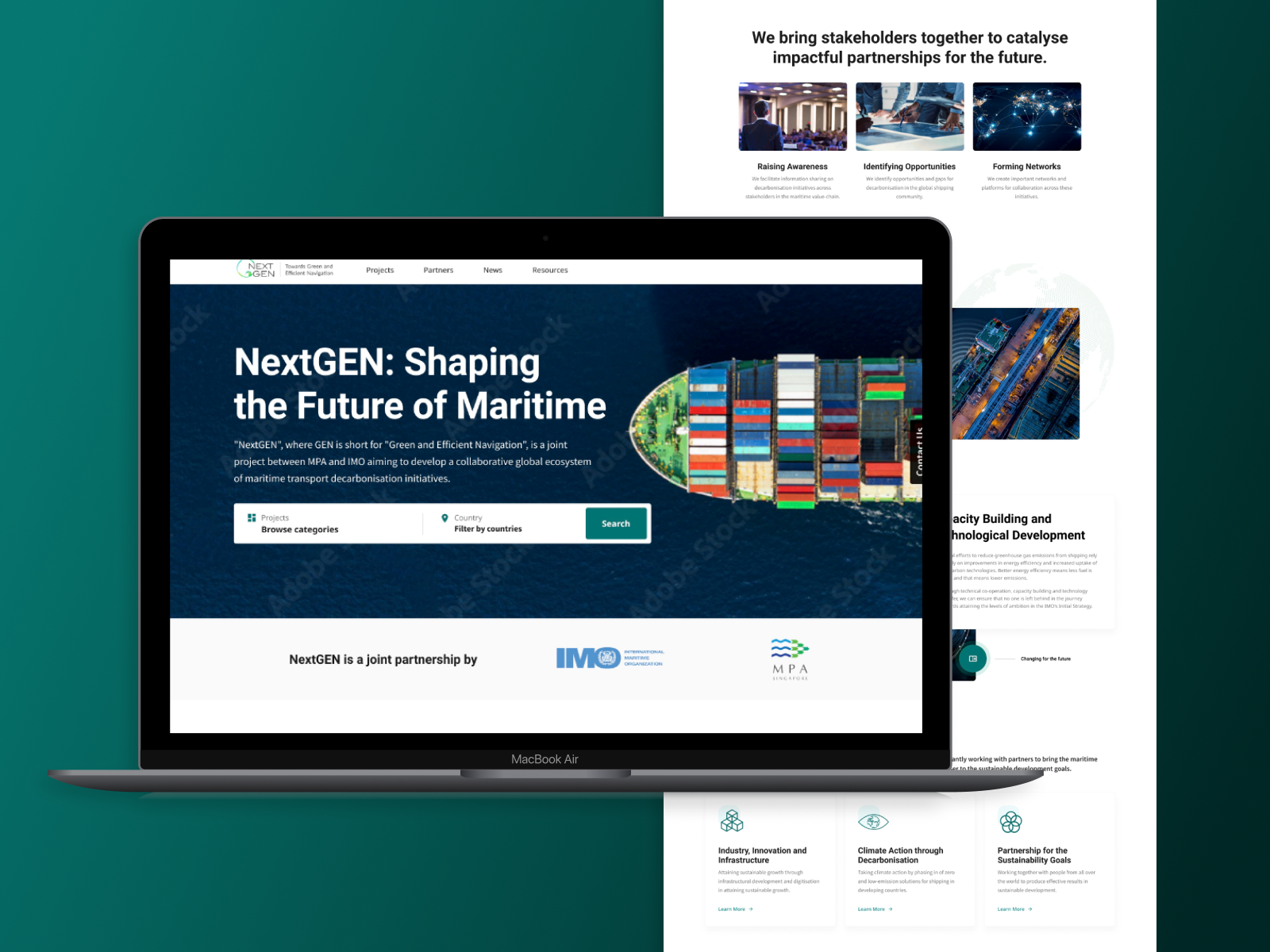 ⛴ Maritime and Port Website Landing Page by Cheryl Eldara Ang on Dribbble