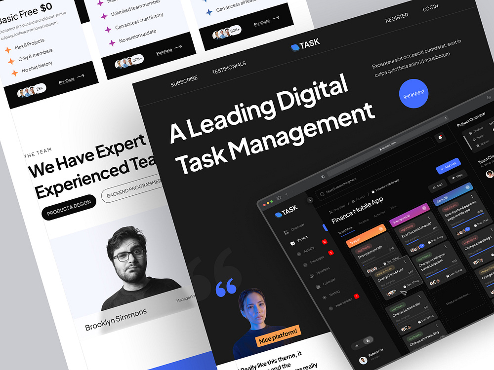TASK - Landing Page by Mirna Kusumawati for One Week Wonders on Dribbble