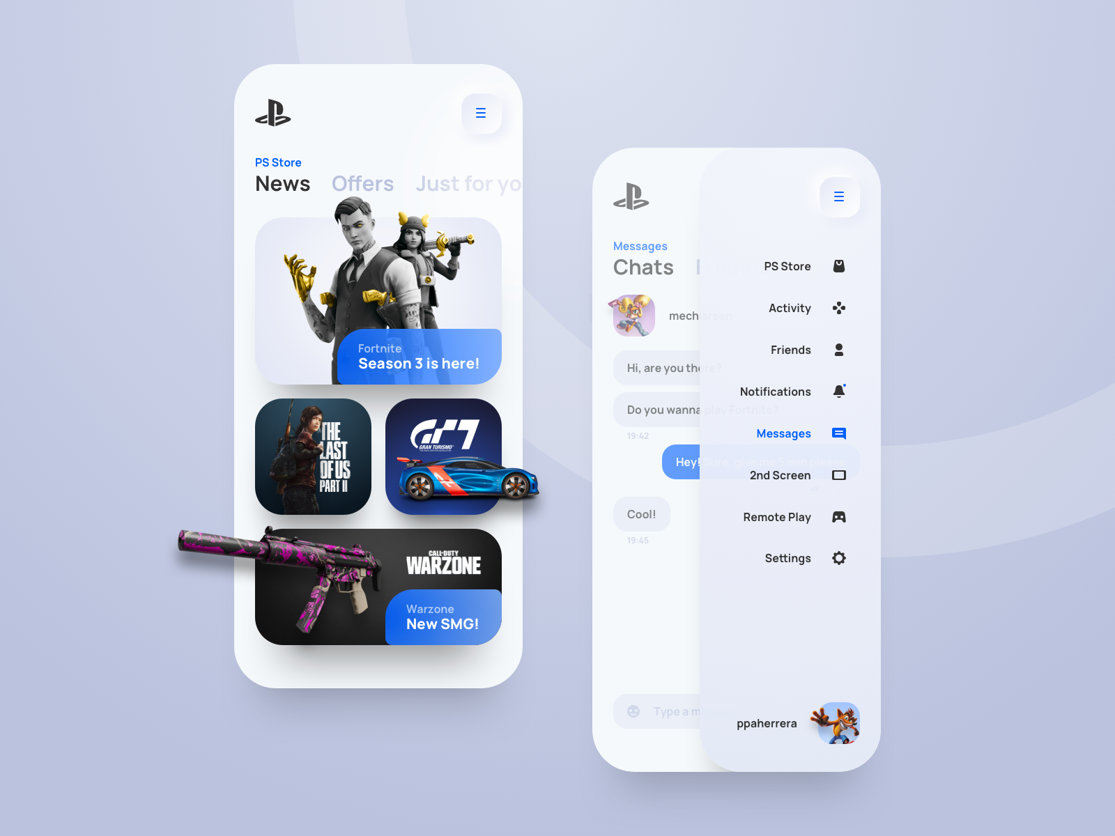 PS App Concept by Patricio Herrera on Dribbble