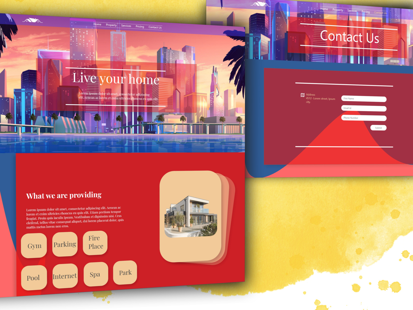 Landing Page for Architects! by DracoArtem_08 on Dribbble