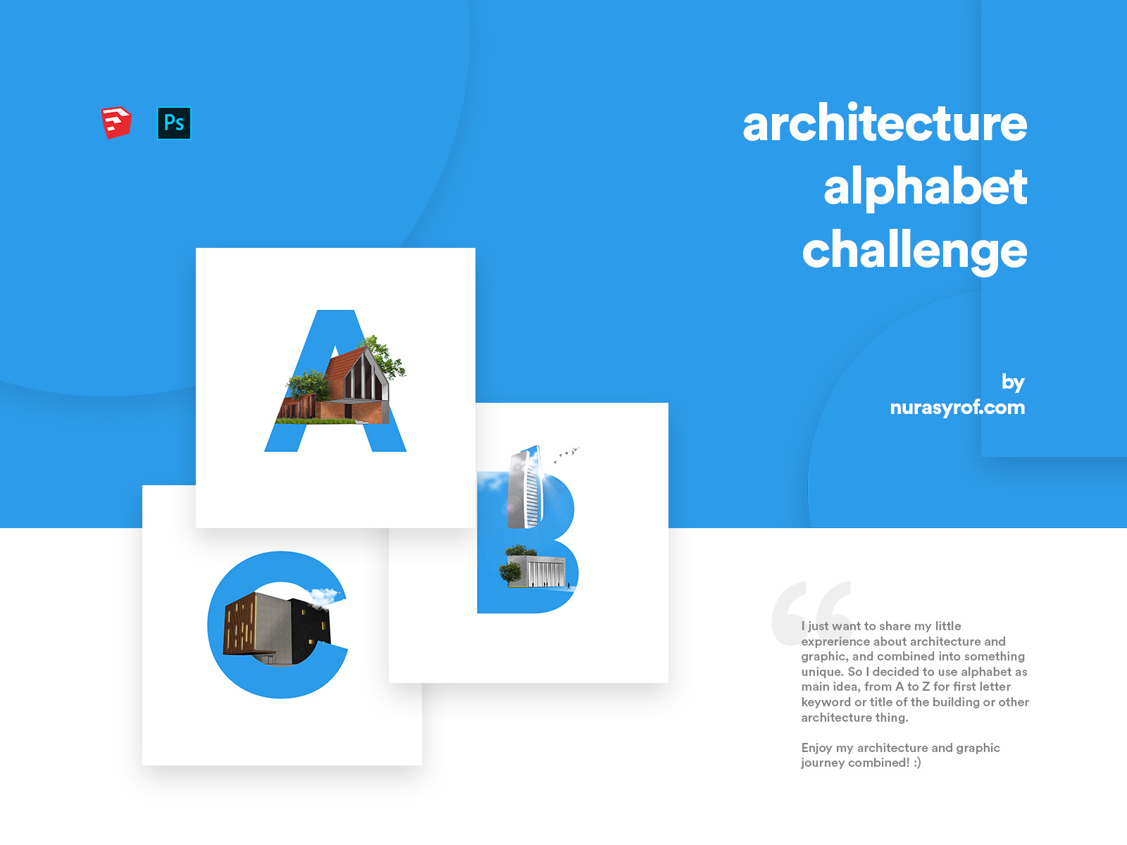 Architecture Alphabet Challenge by Nur Asyrof Muhammad on Dribbble