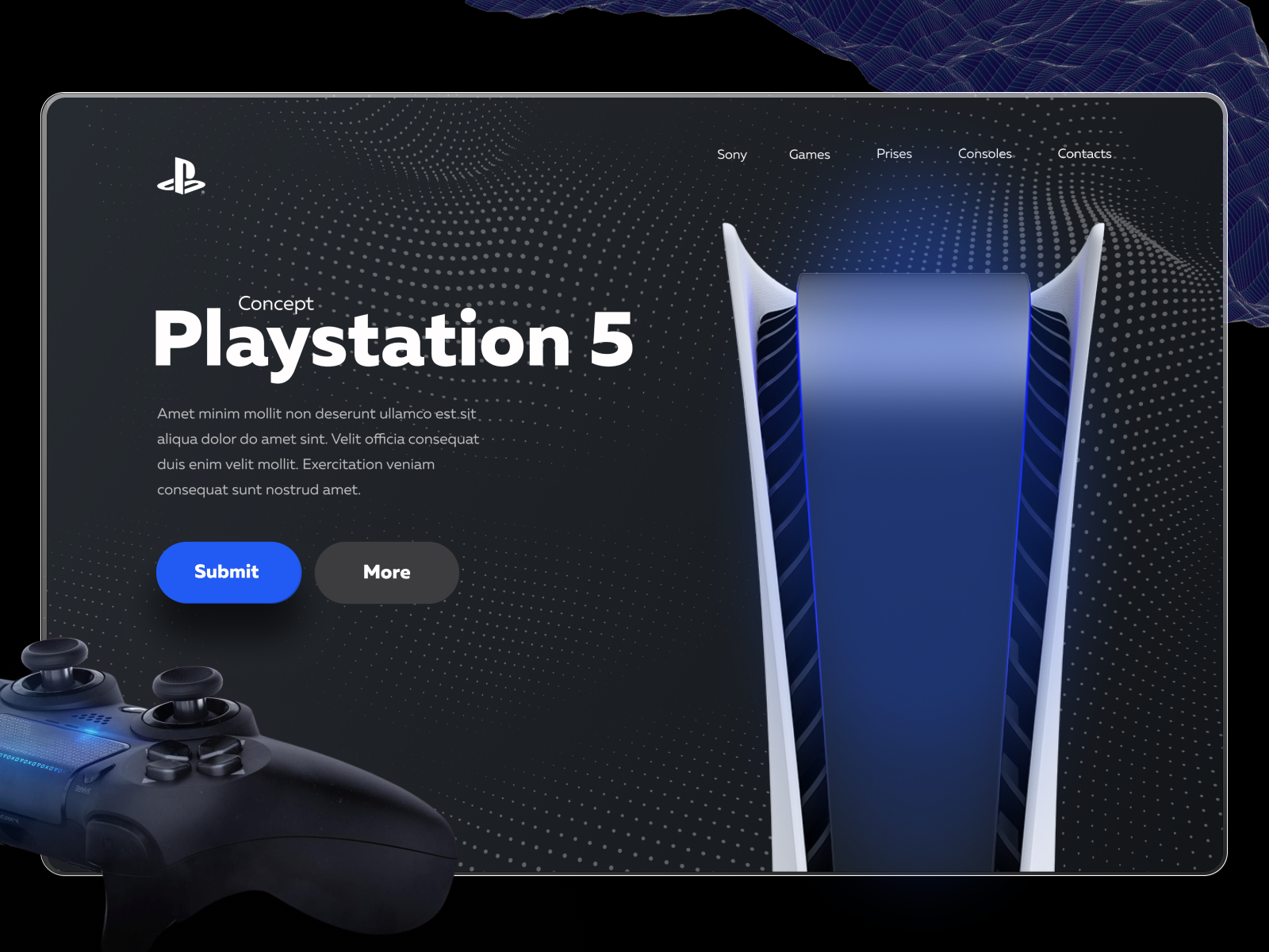Concept PS5 by Alina Goro on Dribbble