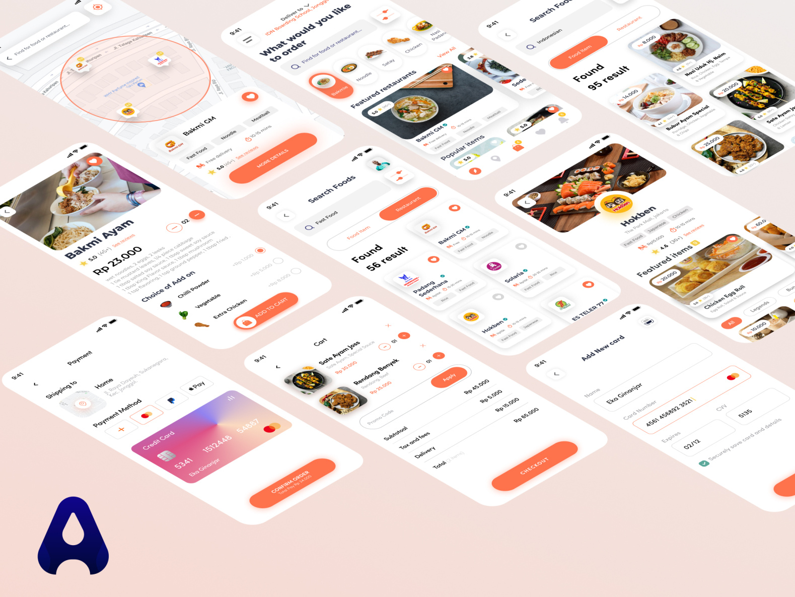 Simple Food UI by Ammar Zahran on Dribbble