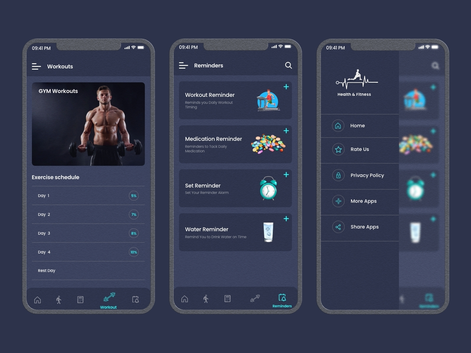 Health & Fitness by itsirshadesign on Dribbble