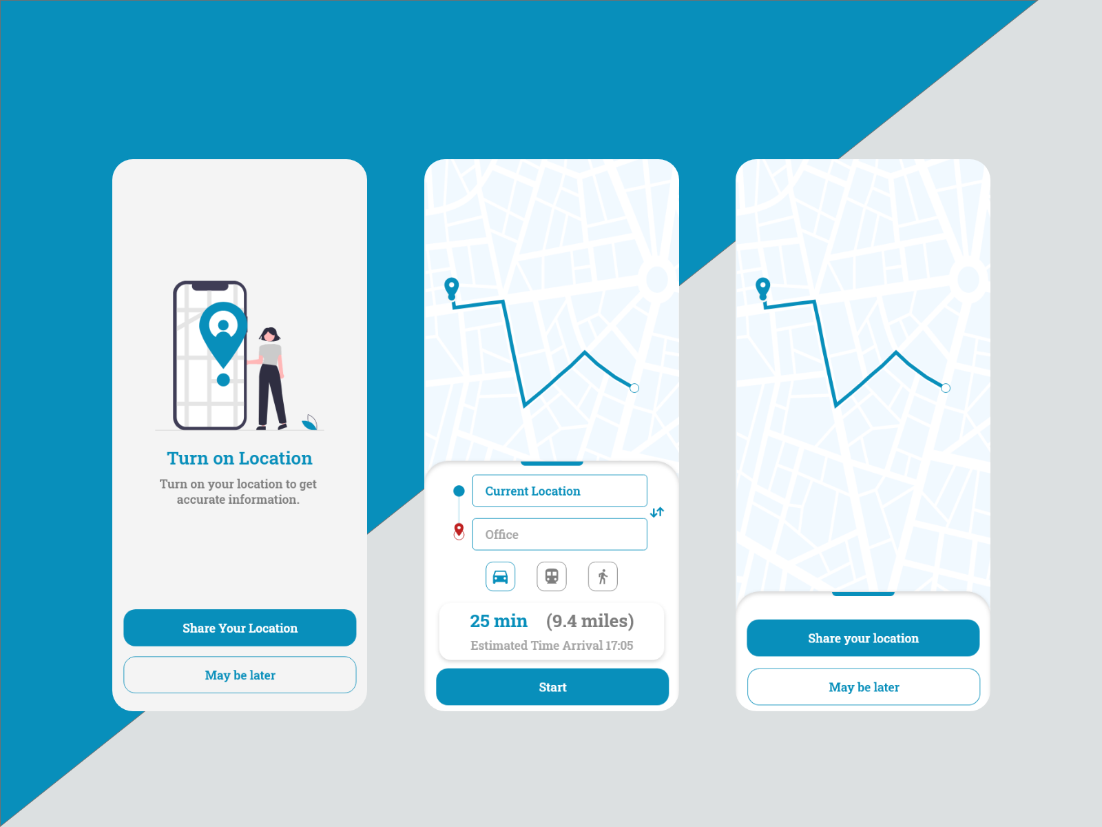 Location Tracker UI by Smruti Mankad on Dribbble