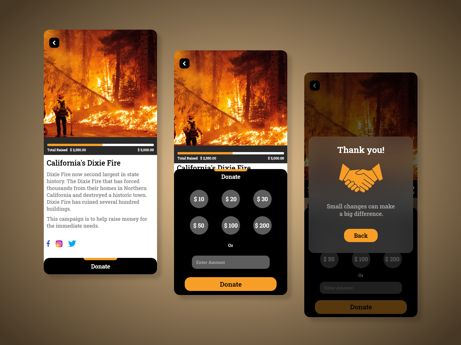 Crowdfunding Campaign UI by Smruti Mankad on Dribbble
