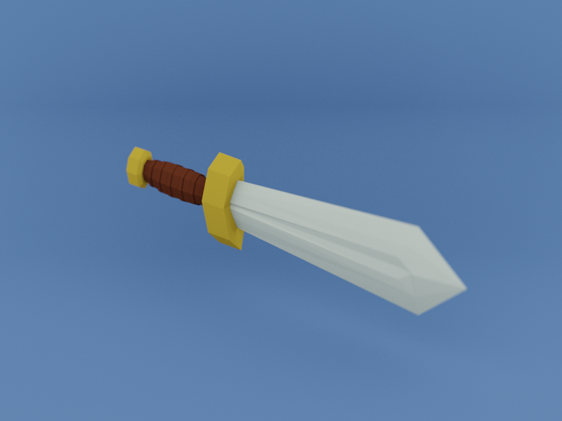 Low Poly Sword by Andrejs Kirma on Dribbble
