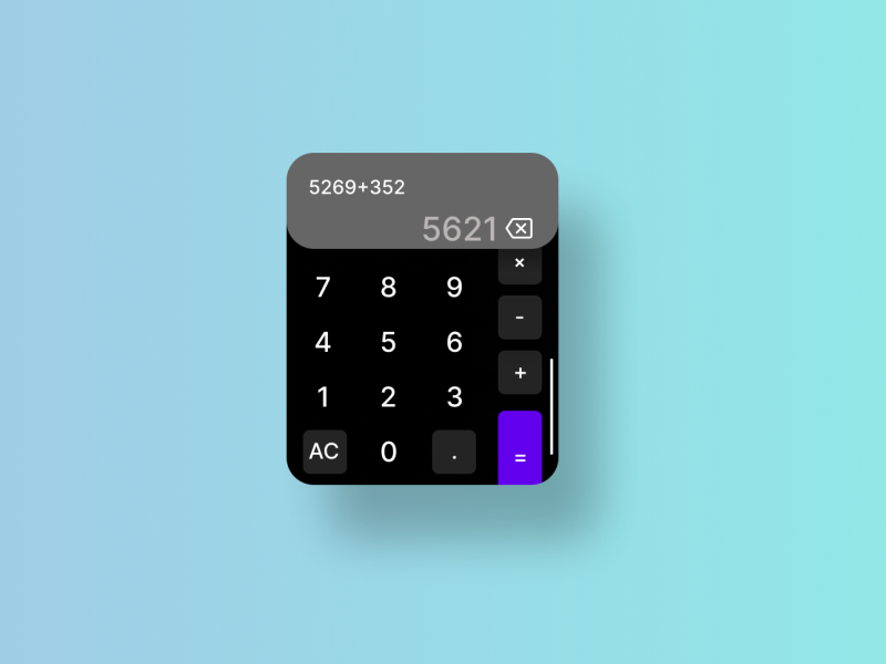 Calculator 004 by Vignesh Pillai on Dribbble