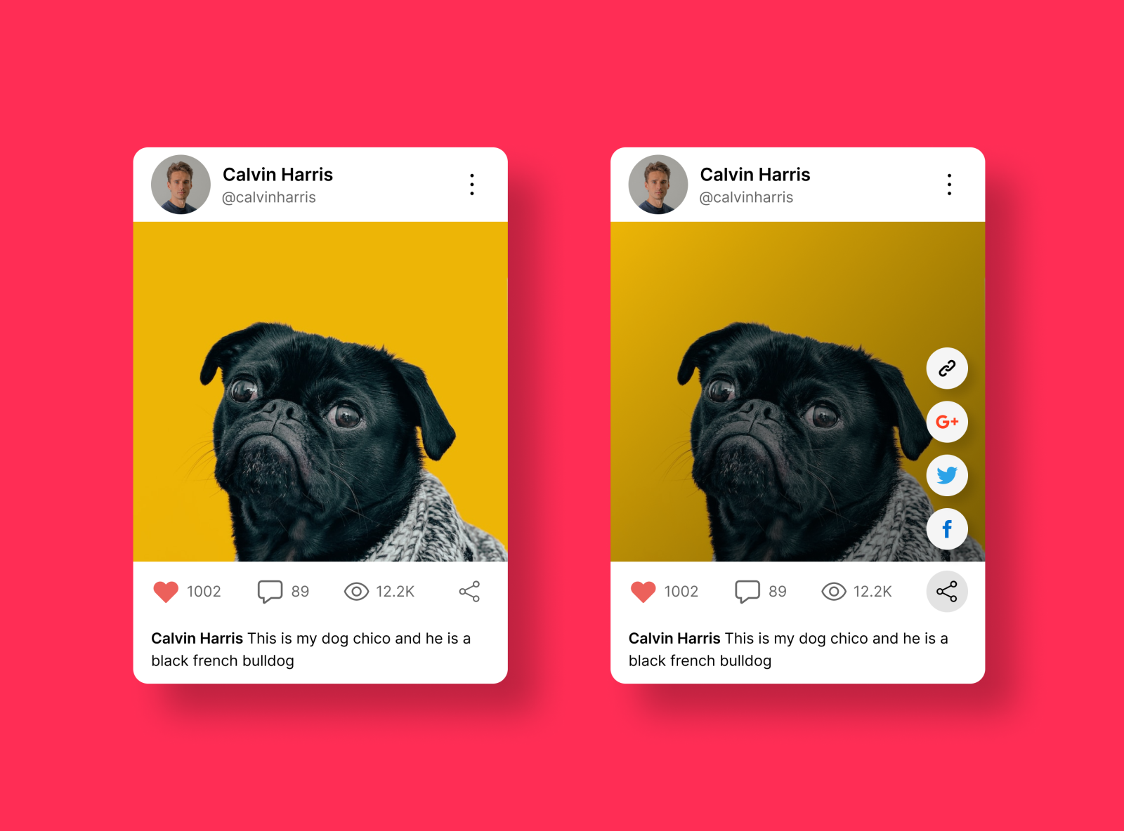 Social Share 010 by Vignesh Pillai on Dribbble