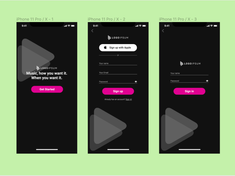 Music App Sign up by Omar Zapata on Dribbble