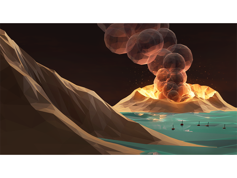 Volcano by Wyatt Coté on Dribbble