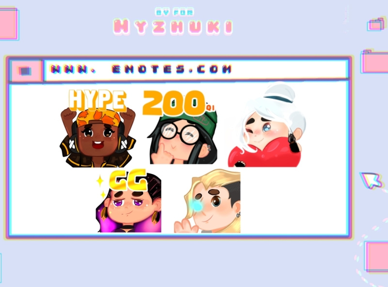 Emotes by Myzhuki on Dribbble
