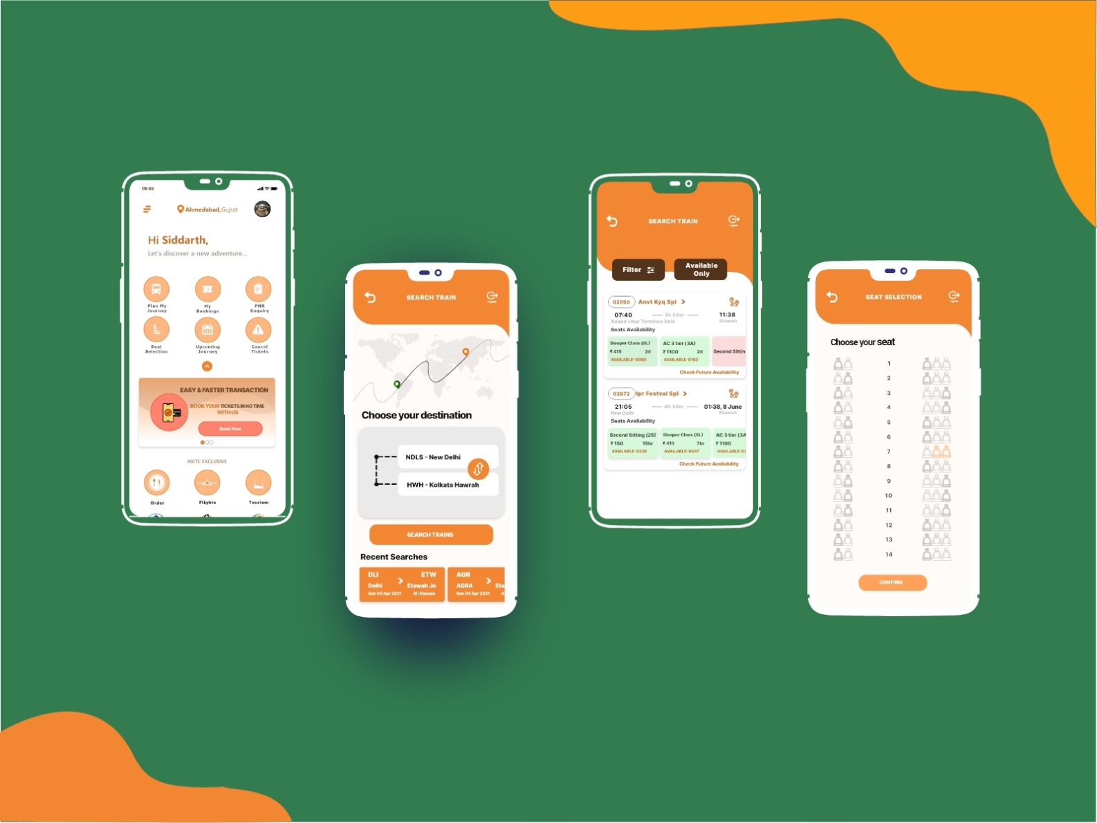 IRCTC App Redsign by Praneet Singh on Dribbble