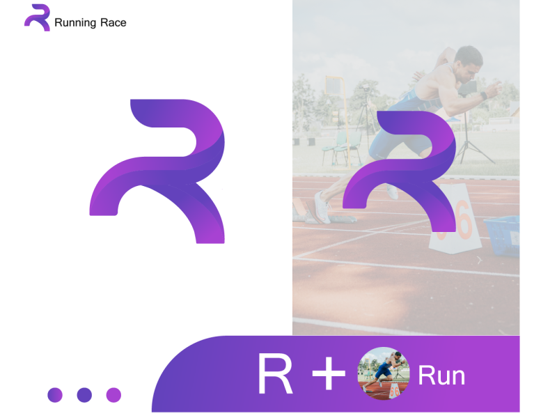 Modern Letter R - Run Logo by Saathi on Dribbble