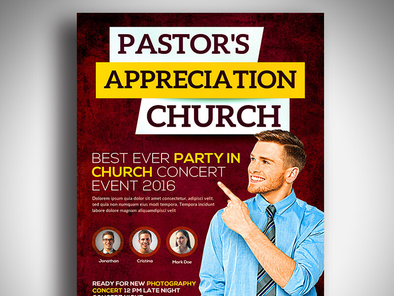 Pastor Church Free Flyer Psd Template by Wow John on Dribbble