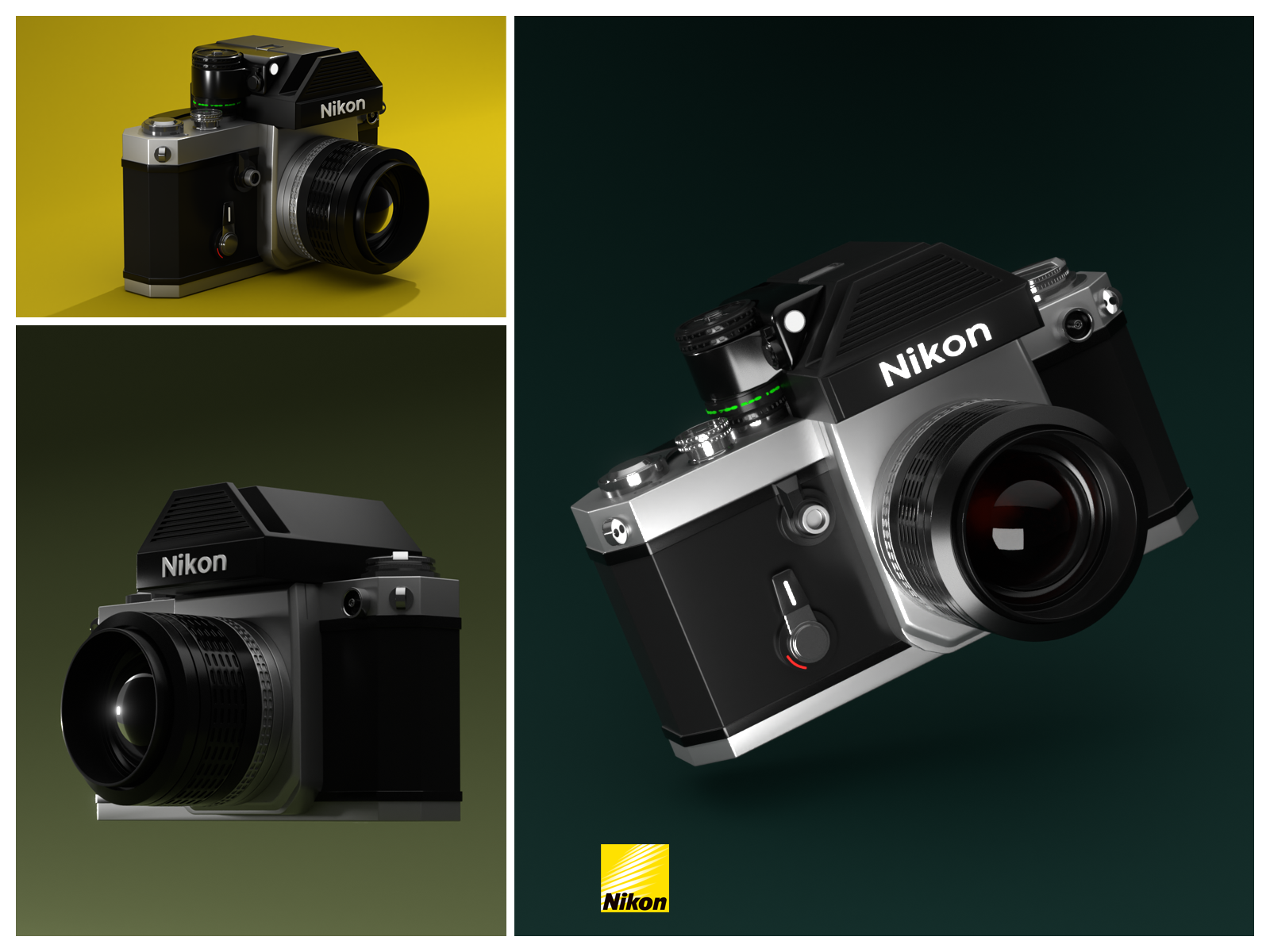 3D Camera - Nikon F2 by Reza Behzadi on Dribbble