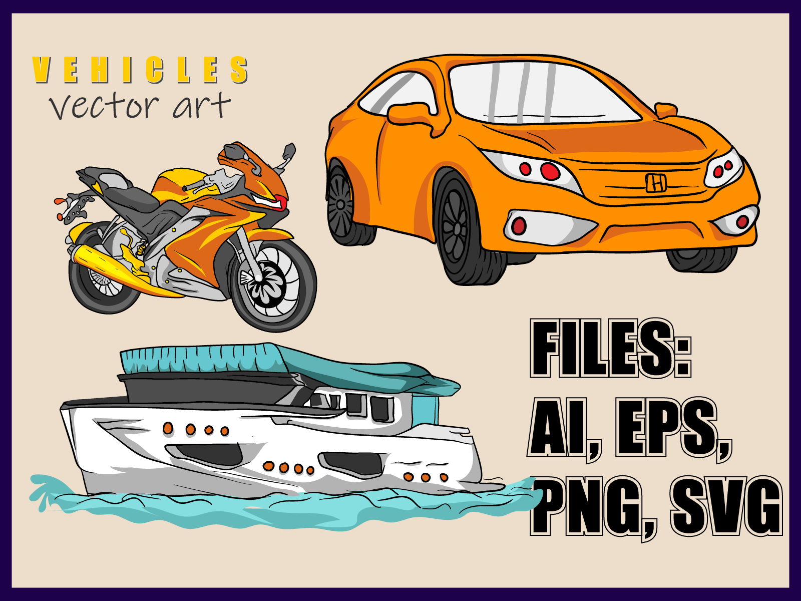 Vehicles vector illustration by rumon roni on Dribbble